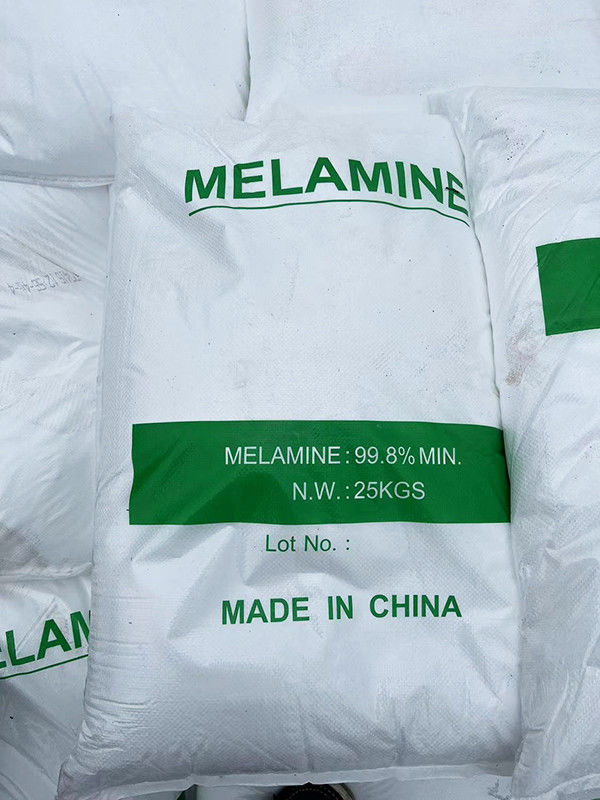 99,8 Min Pure Melamine Powder MSDS bescheinigte COA CAS 108-78-1